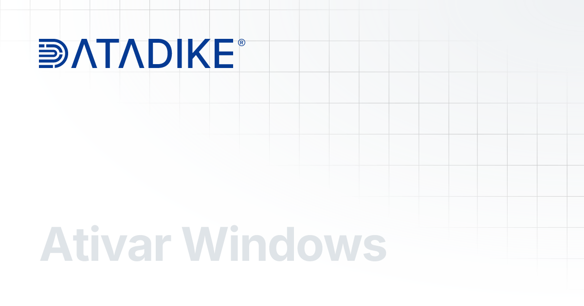 Ativar Windows | Base de Conhecimento DataDike