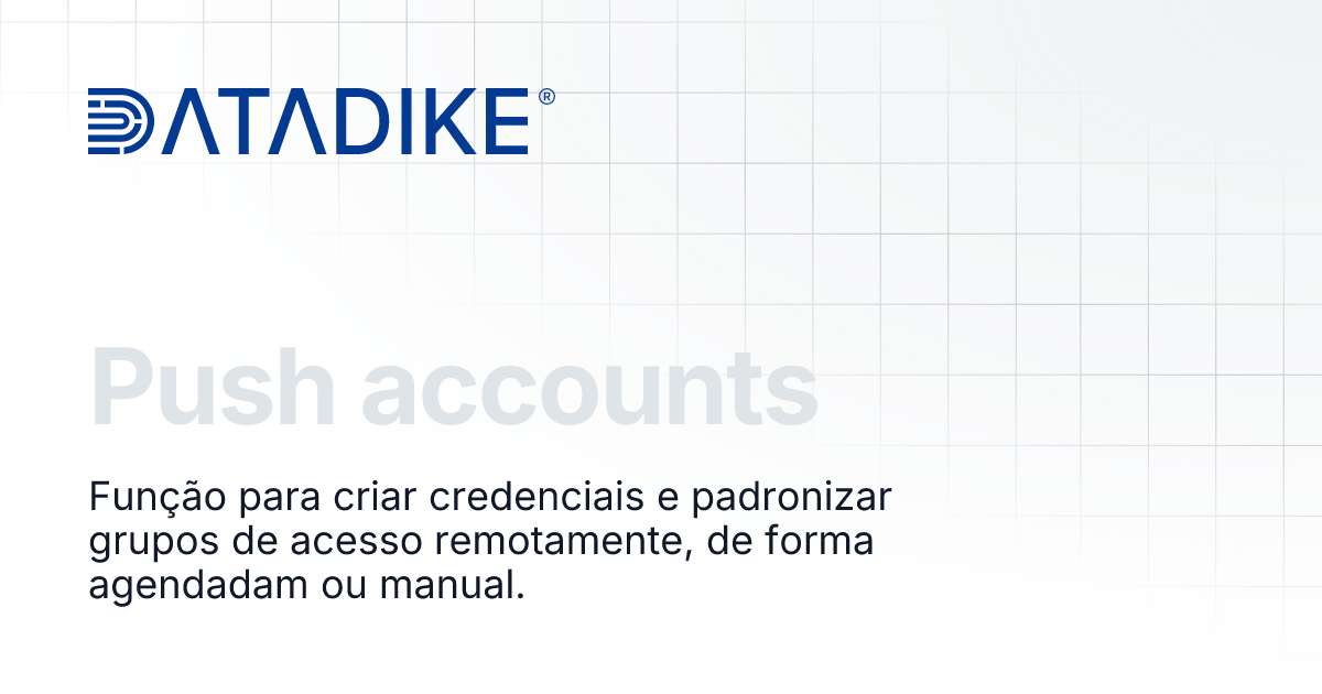 Push accounts | Base de Conhecimento DataDike